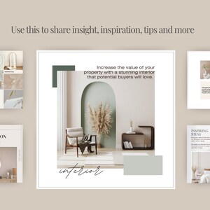 Stunning Interior Design Social Media Templates| Instagram Posts for ...
