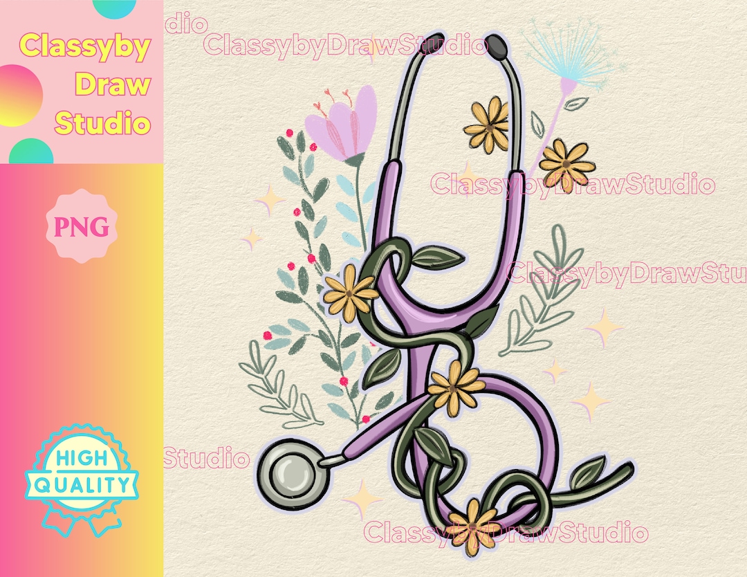Floral Stethoscope PNG, Stethoscope PNG, Nursing Stethoscope PNG, Nurse ...