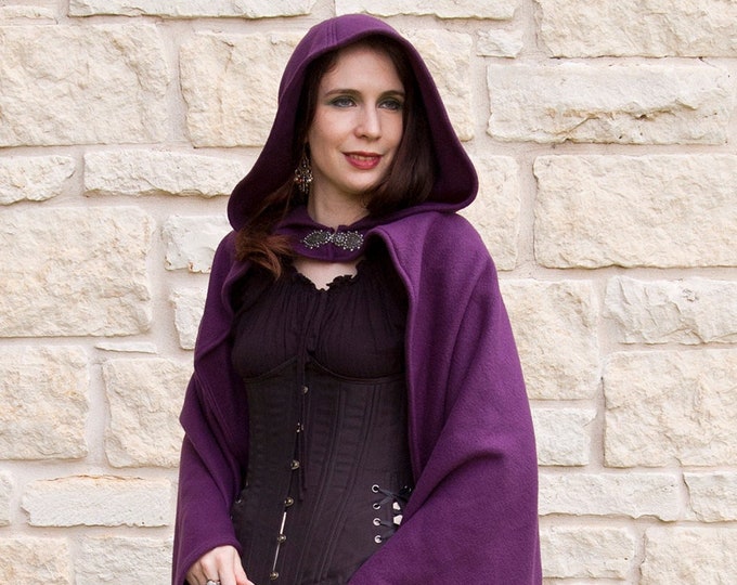 Purple Rogue Cape - Renaissance Clothing - Halloween Costume - Ren ...