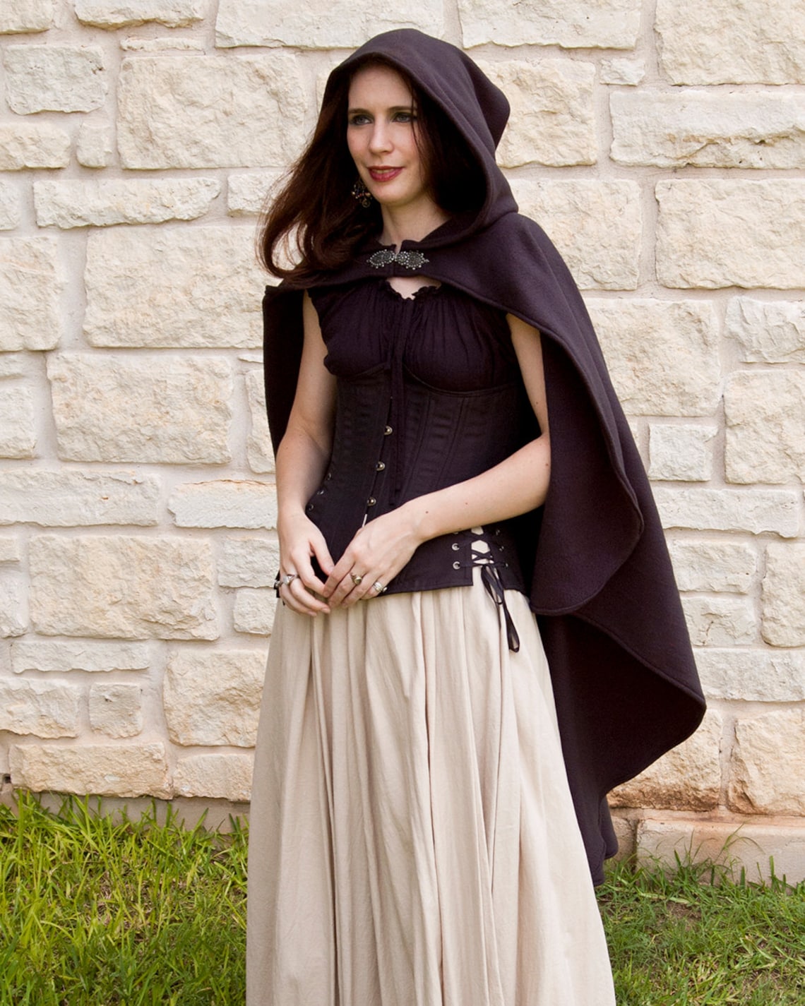 Black Rogue Cape - Renaissance Clothing - Halloween Costume - Ren Faire ...