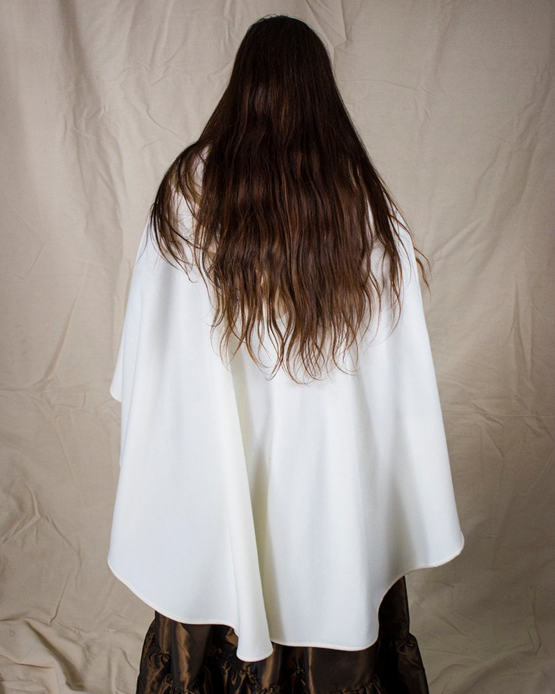 Ivory Rogue Cape, Renaissance Clothing, Halloween Costume, Ren Faire ...