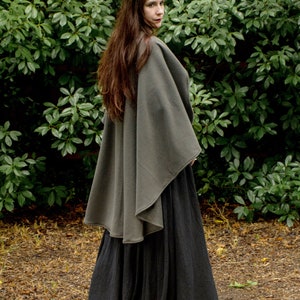 Slate Grey Rogue Cape - Halloween Costume - Renaissance Cloak ...