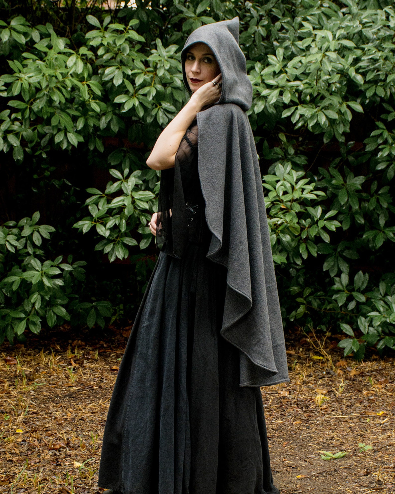 Heather Grey Rogue Cape Halloween Costume Renaissance | Etsy