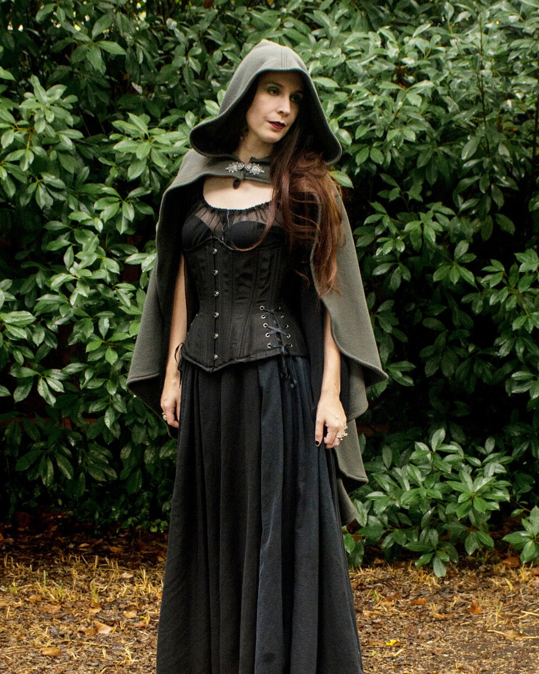 Slate Grey Rogue Cape - Halloween Costume - Renaissance Cloak ...