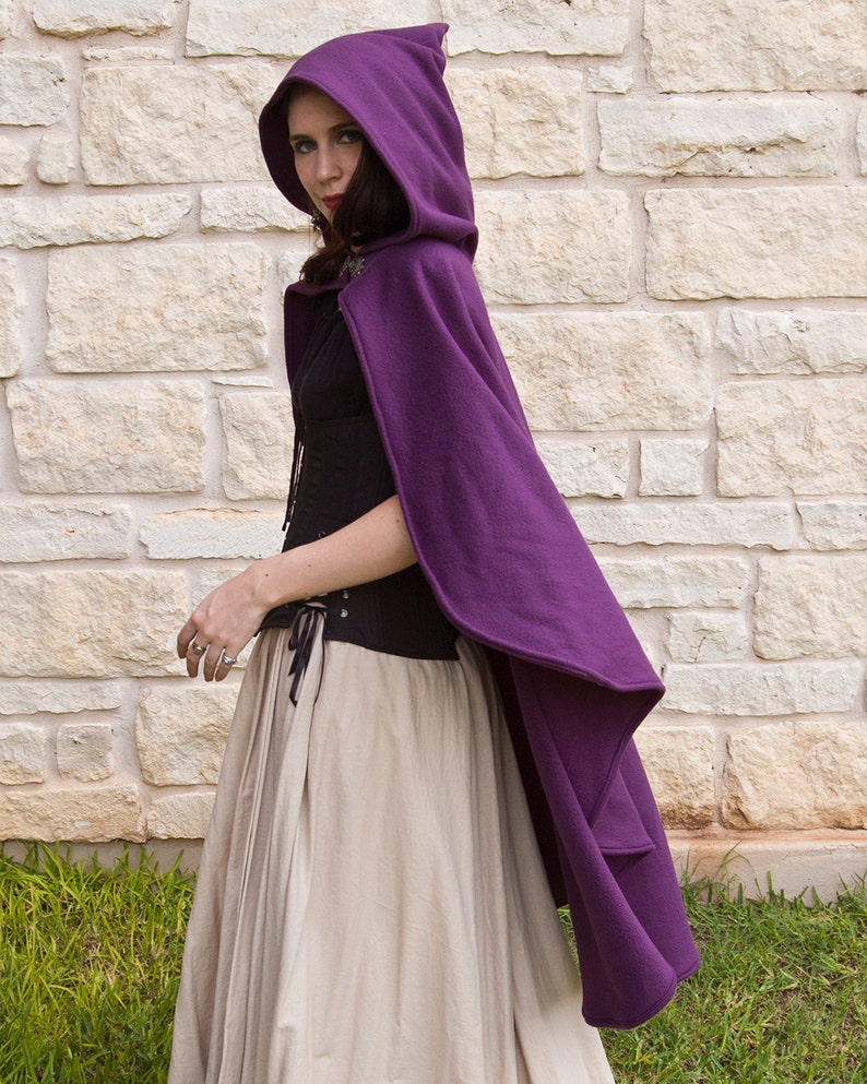 Purple Rogue Cape - Renaissance Clothing - Halloween Costume - Ren ...