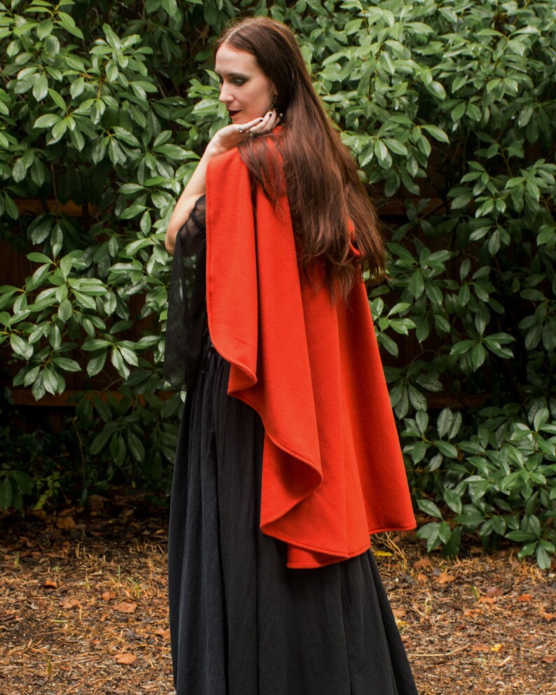 Rusted Orange Rogue Cape Renaissance Cloak Halloween | Etsy