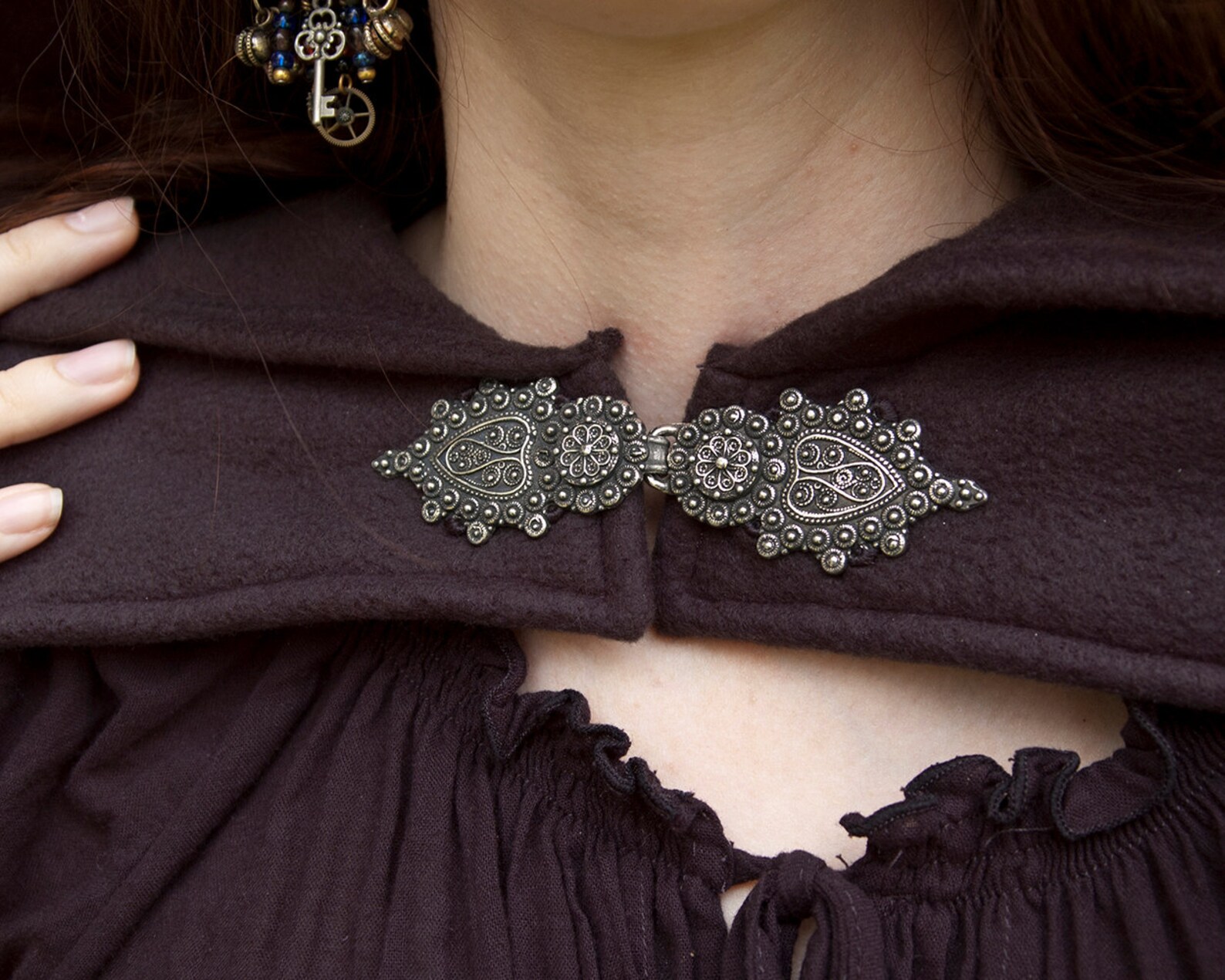 Black Rogue Cape - Renaissance Clothing - Halloween Costume - Ren Faire ...