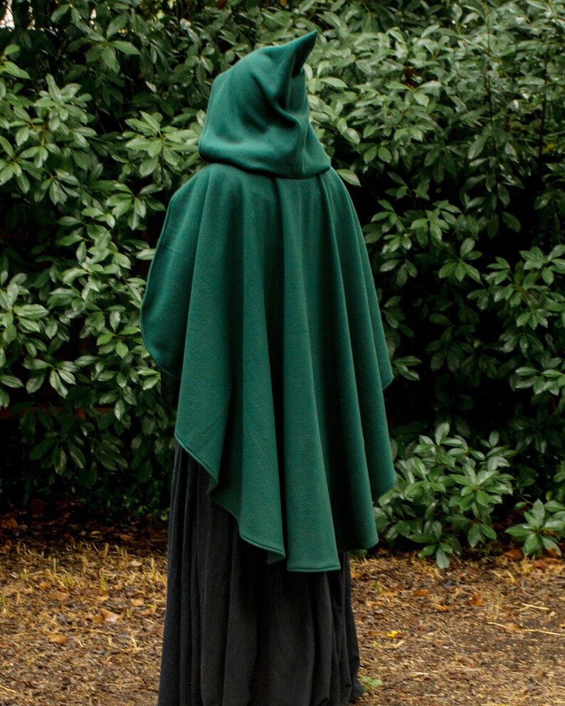 Hunter Green Rogue Cape Gothic Clothing Renaissance Cloak - Etsy