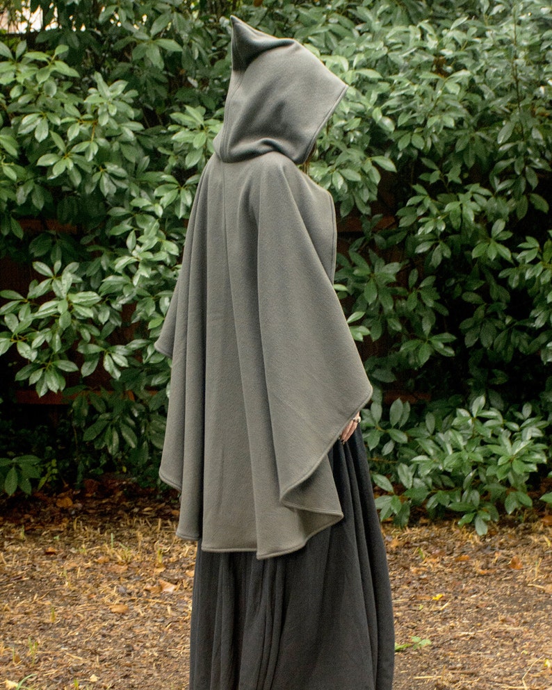 Slate Grey Rogue Cape - Halloween Costume - Renaissance Cloak ...