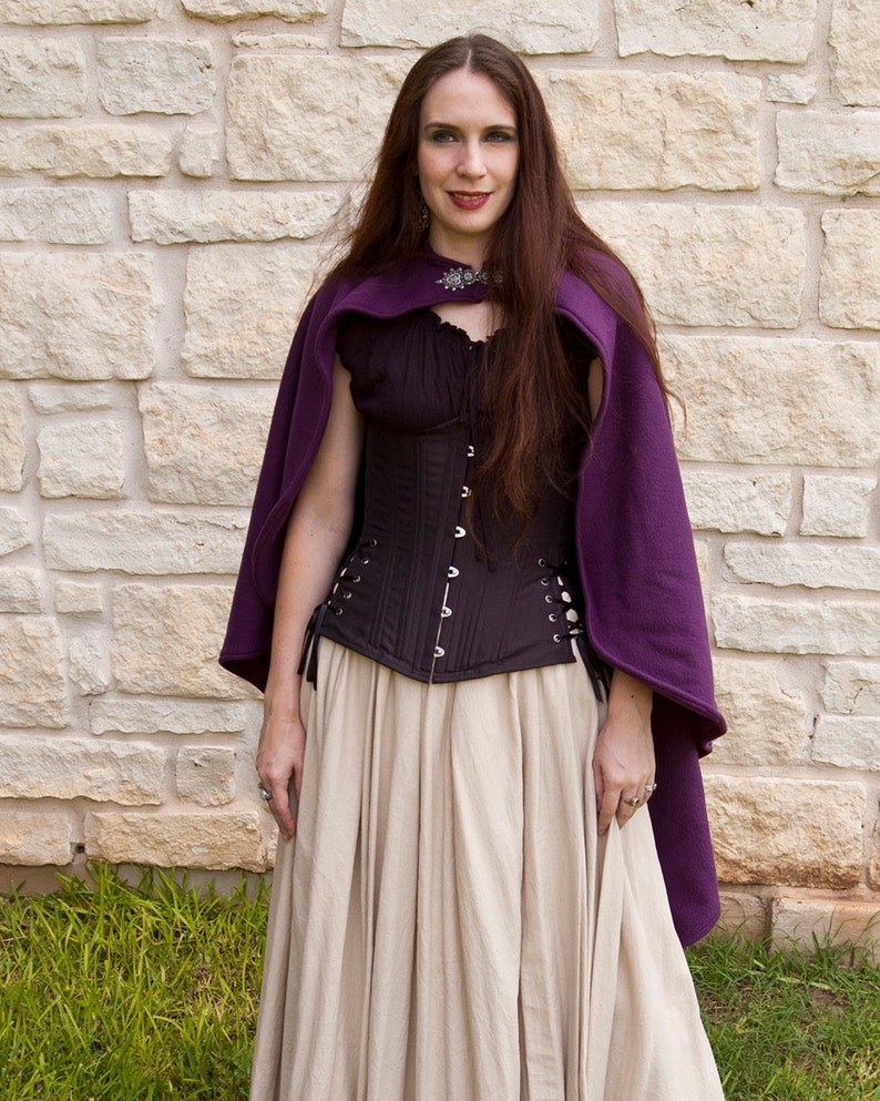 Purple Rogue Cape - Renaissance Clothing - Halloween Costume - Ren ...