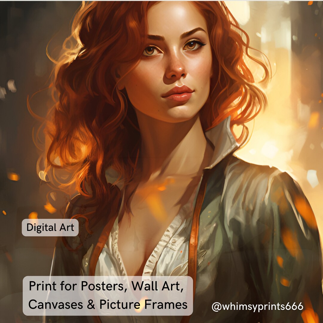 Digital the Witcher Triss Merigold Printable Fantasy Art for Posters ...