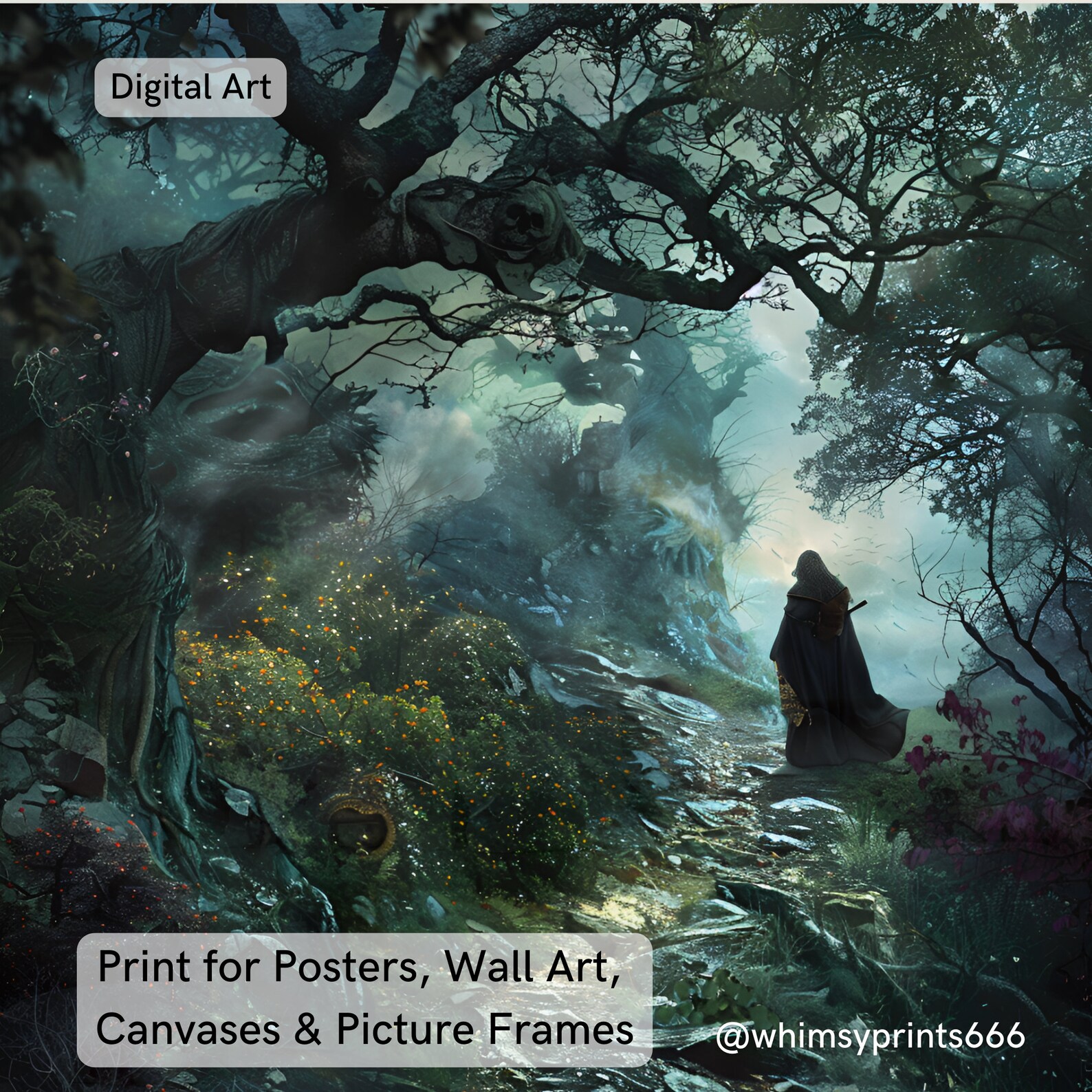 Digital Outlander Enchanted Forest Printable Art for Posters, Wall Art ...