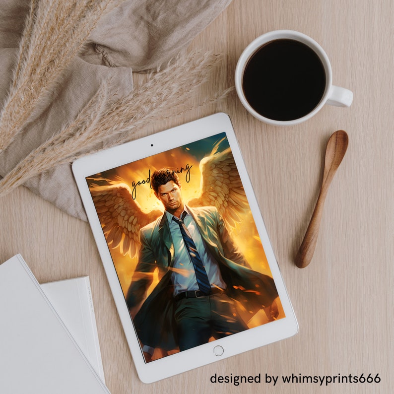 Supernatural Angel Castiel Printable Art for Phone Posters Wall Art ...