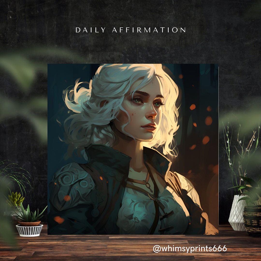 Digital the Witcher Cirilla Ciri Printable Fantasy Witch Art for ...
