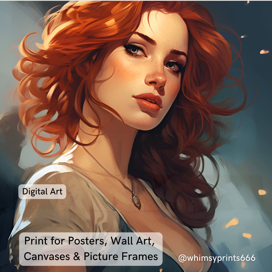Digital the Witcher Triss Merigold Printable Fantasy Art for Posters ...