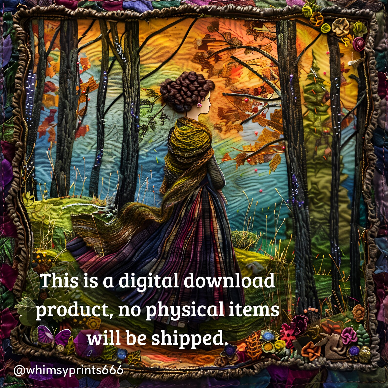 Digital Outlander Knitting Yarn Art Embroidery Painting Printable for ...