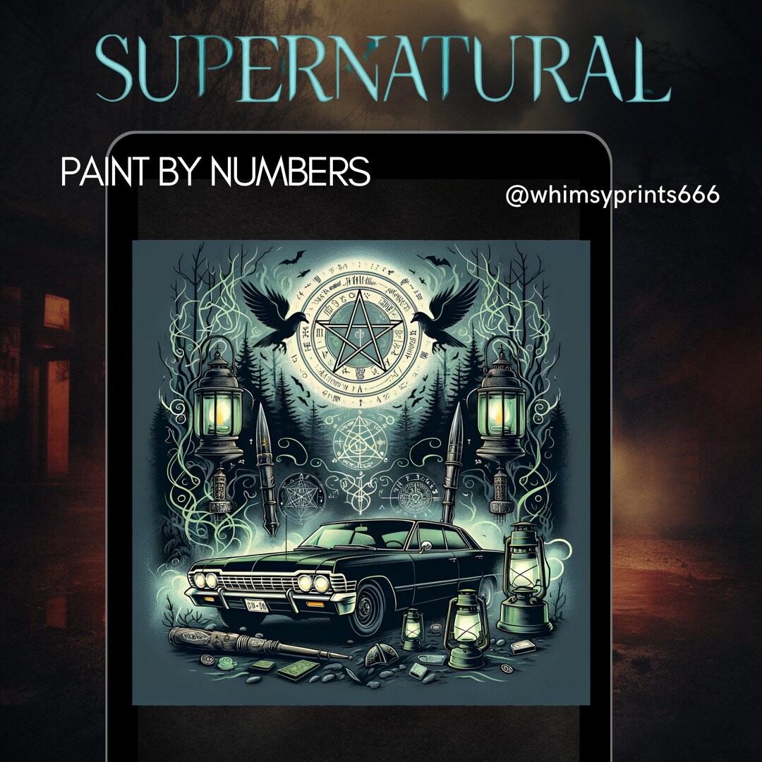 Supernatural Dean Sam Winchester Digital Printable Color Paint by ...