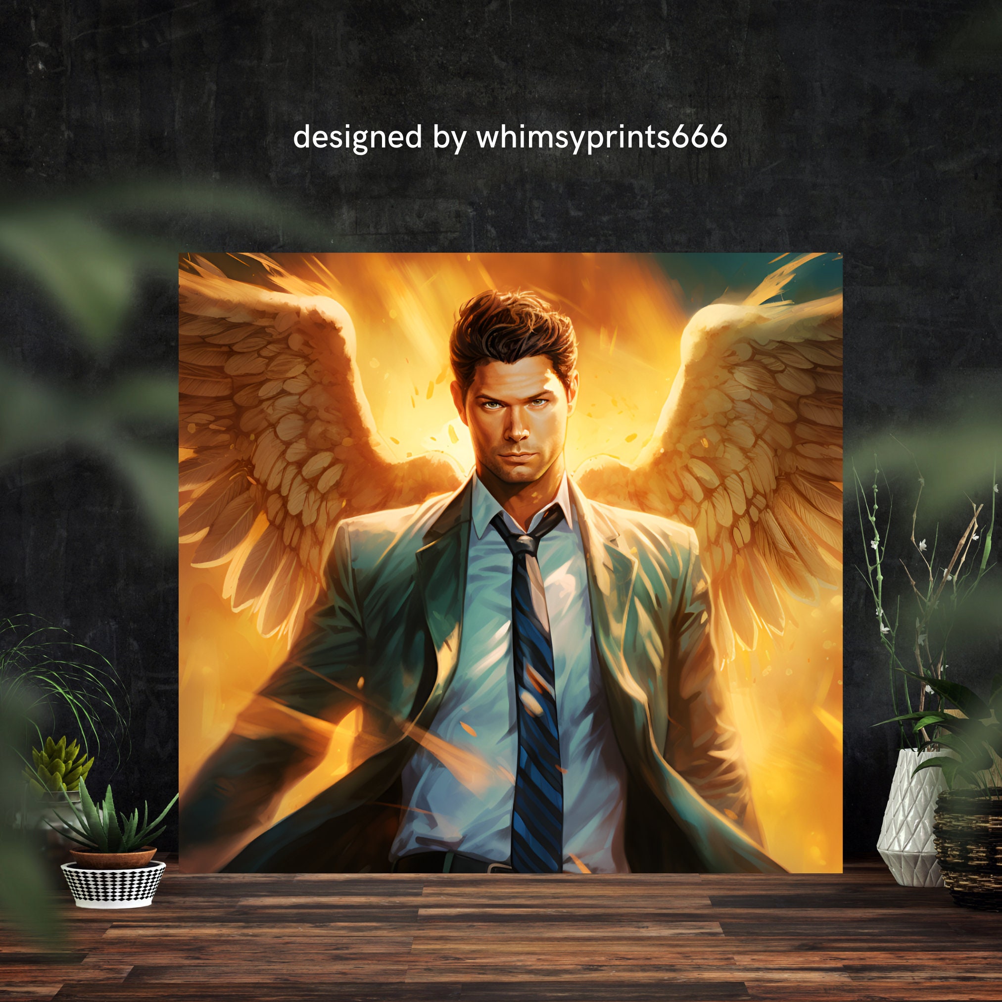 Supernatural Angel Castiel Printable Art for Phone Posters Wall Art ...