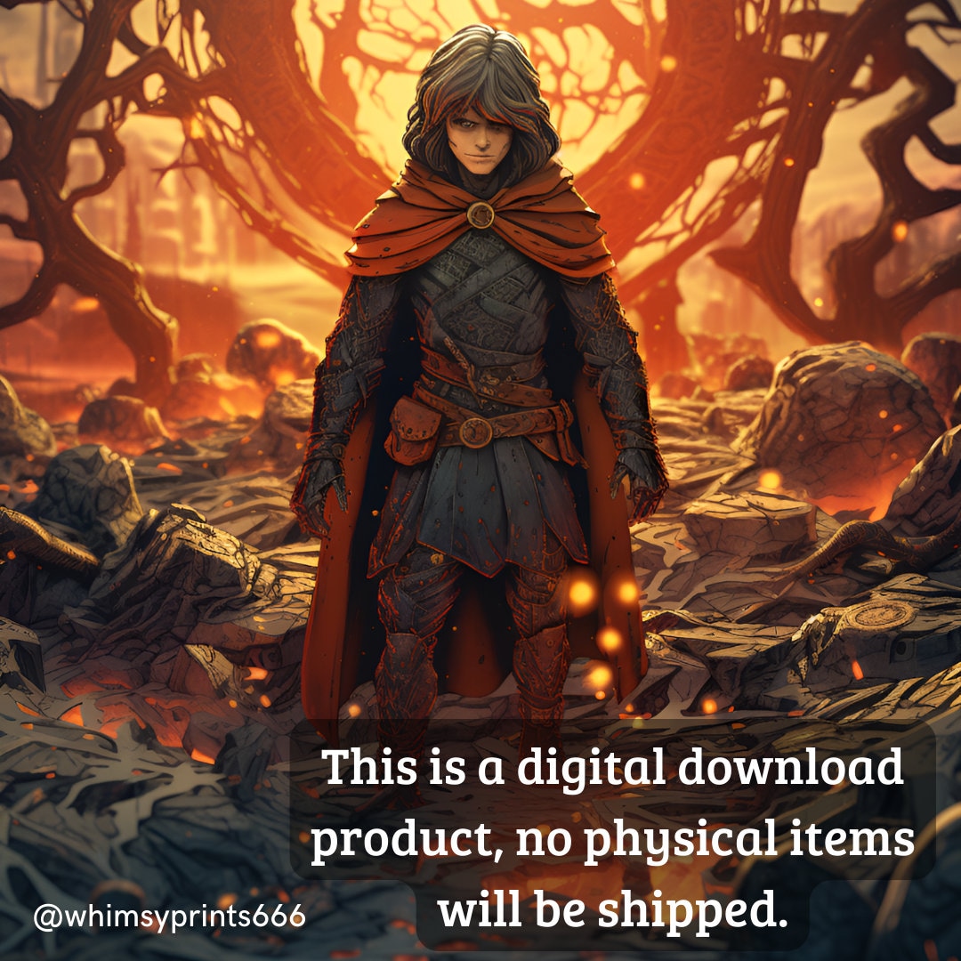 Lord of the Rings Hobbit Printable Digital Fantasy Art for Posters ...