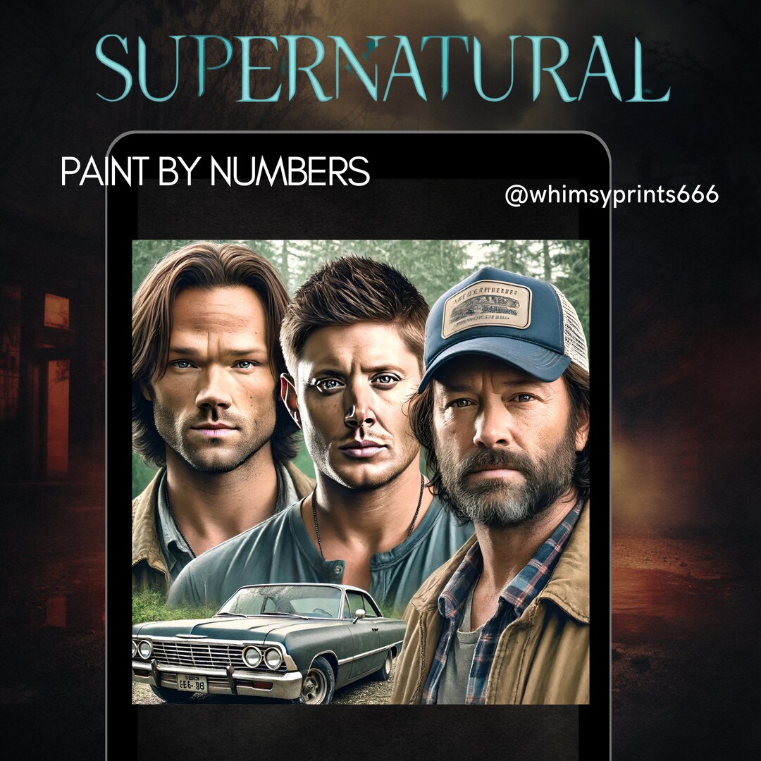 Supernatural Fan Art Paint by Numbers - Winchester Brothers Procreate ...