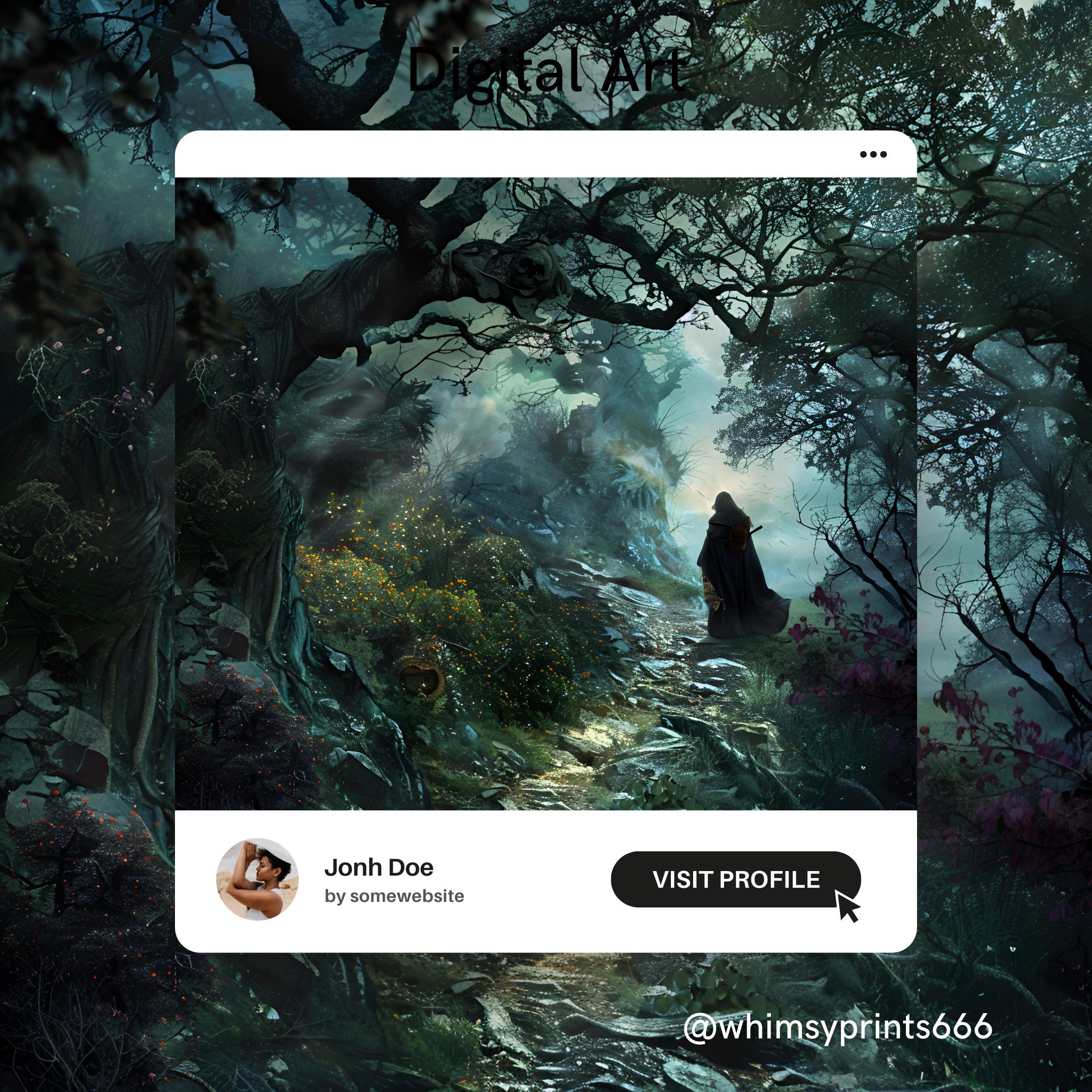 Digital Outlander Enchanted Forest Printable Art for Posters, Wall Art ...