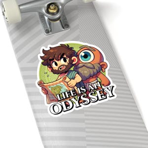 Odysseus and Cyclops Sticker: Greek Mythology Decal - Etsy