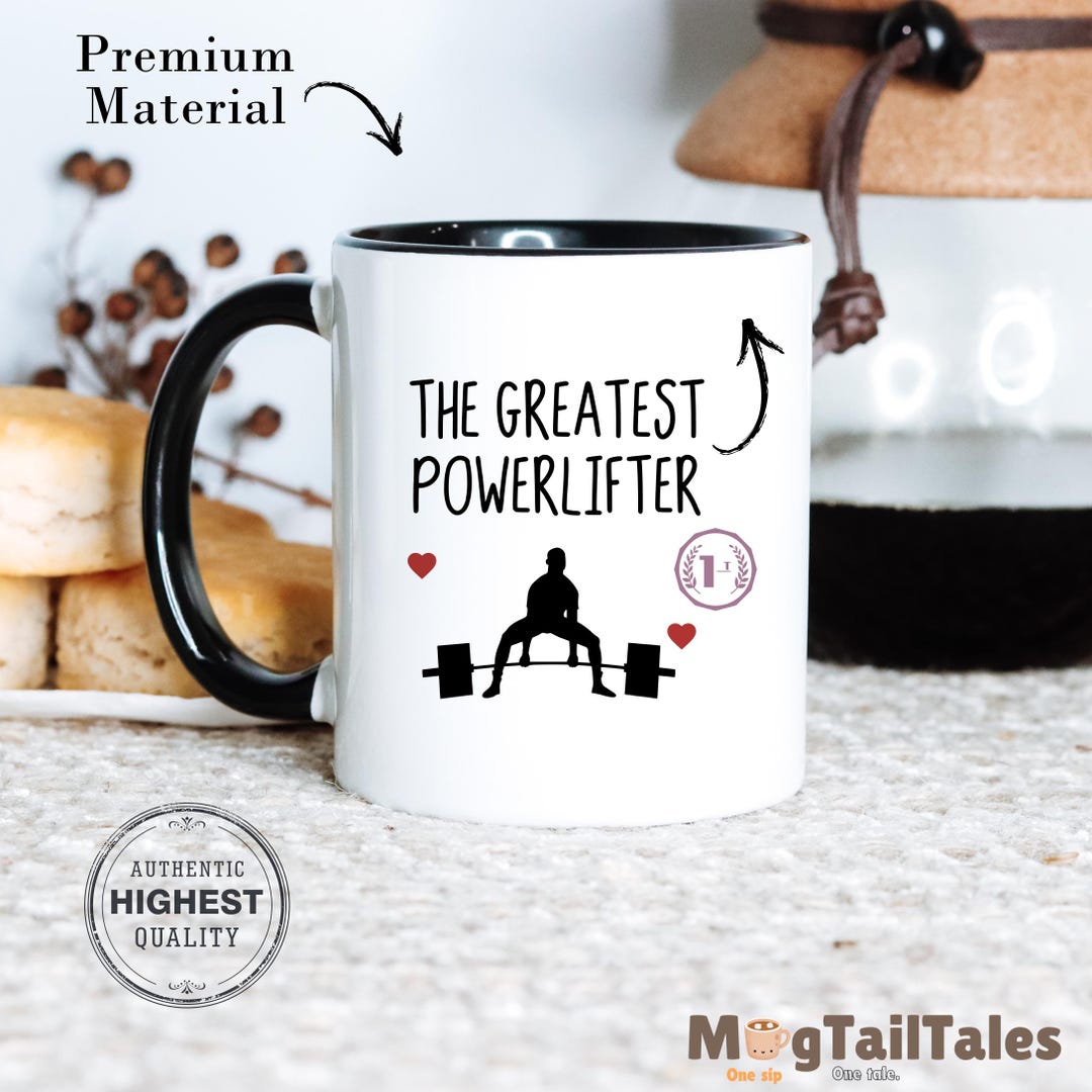 Personalized Powerlifting Mug, Crossfit Coffee Cup, Gym Enthusiast Gift ...