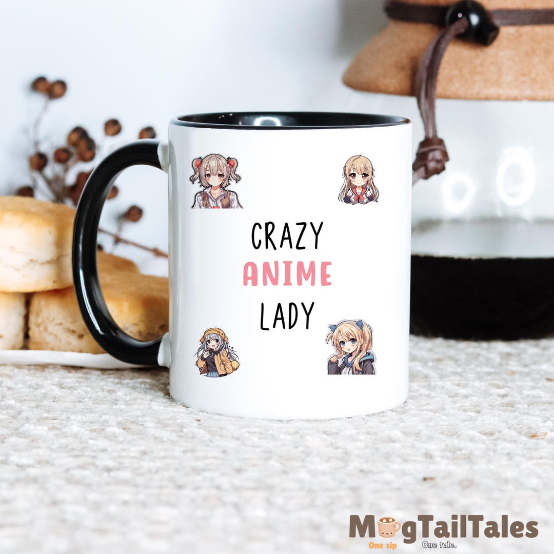 Anime Lover Mug, Otaku Coffee Cup, Personalized Gift for Manga Fans ...