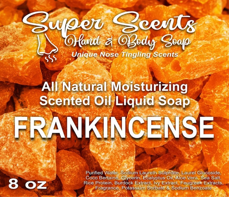 Frankincense Natural Hand & Body Moisturizing Liquid Soap by Super ...