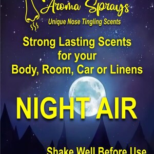 Unique Night Air Body Spray All Natural Body/room/car Spray 4 Oz by ...