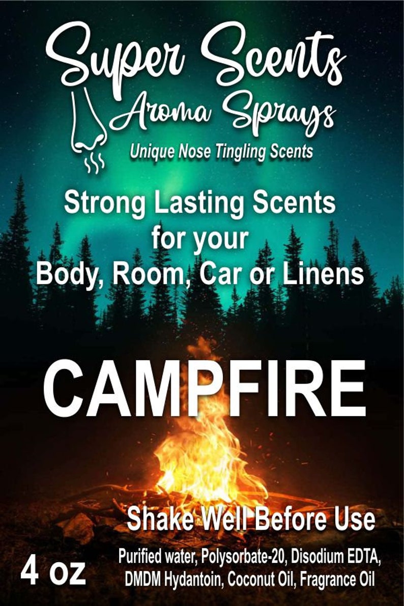 Campfire Body Spray All Natural Body/room/car Spray 4 Oz by Super ...