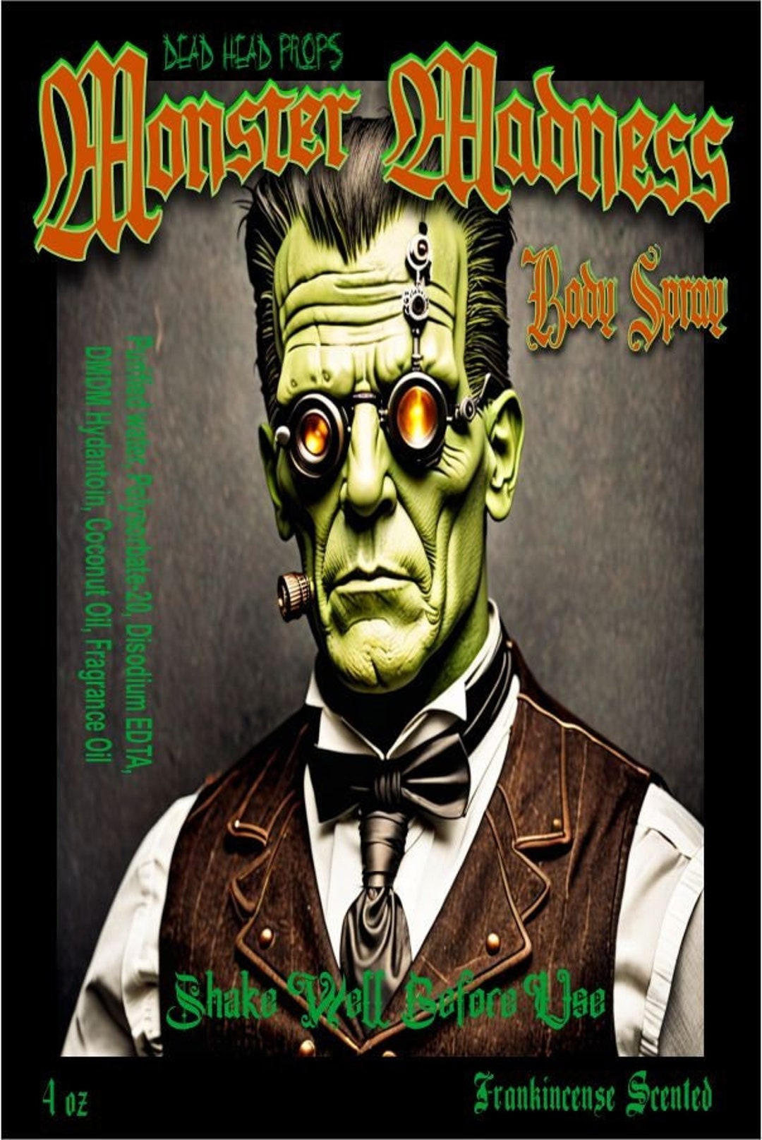 Monster Madness Body Spray All Natural Body/room/car Spray by Dead Head ...
