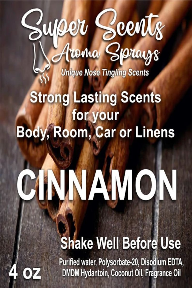 Cinnamon Body Spray All Natural Body/room/car Spray 4 Oz by Super ...