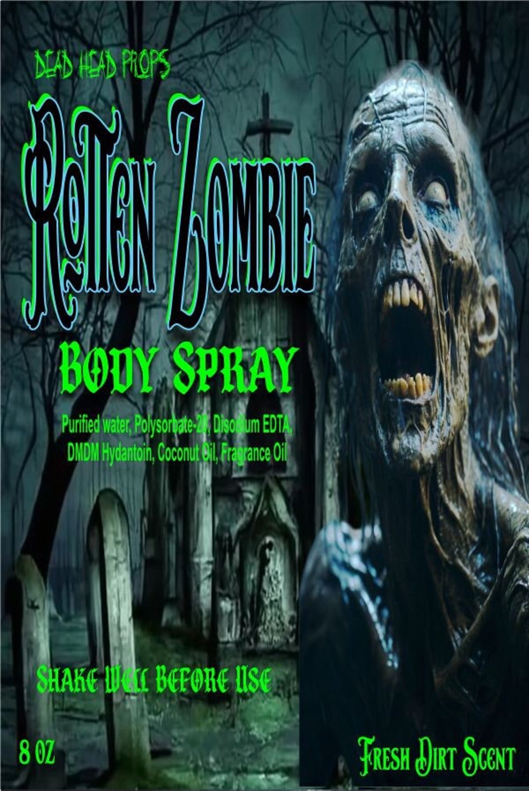 Rotten Zombie Body Spray All Natural Body/room/car Spray by Dead Head ...
