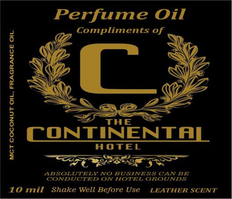 The Continental Hotel (john Wick) Perfume Oil Fragrance Roll on 10ml ...