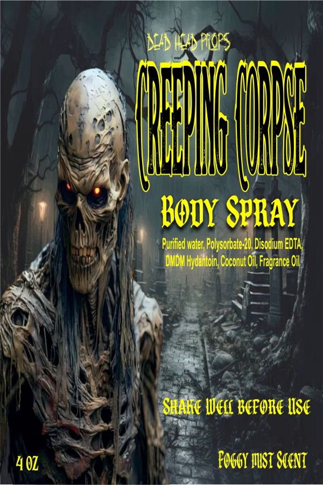 Creeping Corpse Body Spray All Natural Body/room/car Spray by Dead Head ...