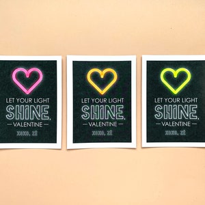 Glow Stick Valentine Cards: Editable Printable DIY (PDF) - Etsy