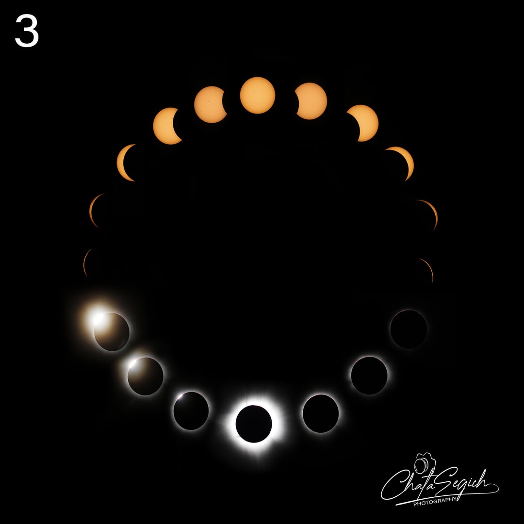 2024 Total Eclipse Prints and Canvas - Etsy