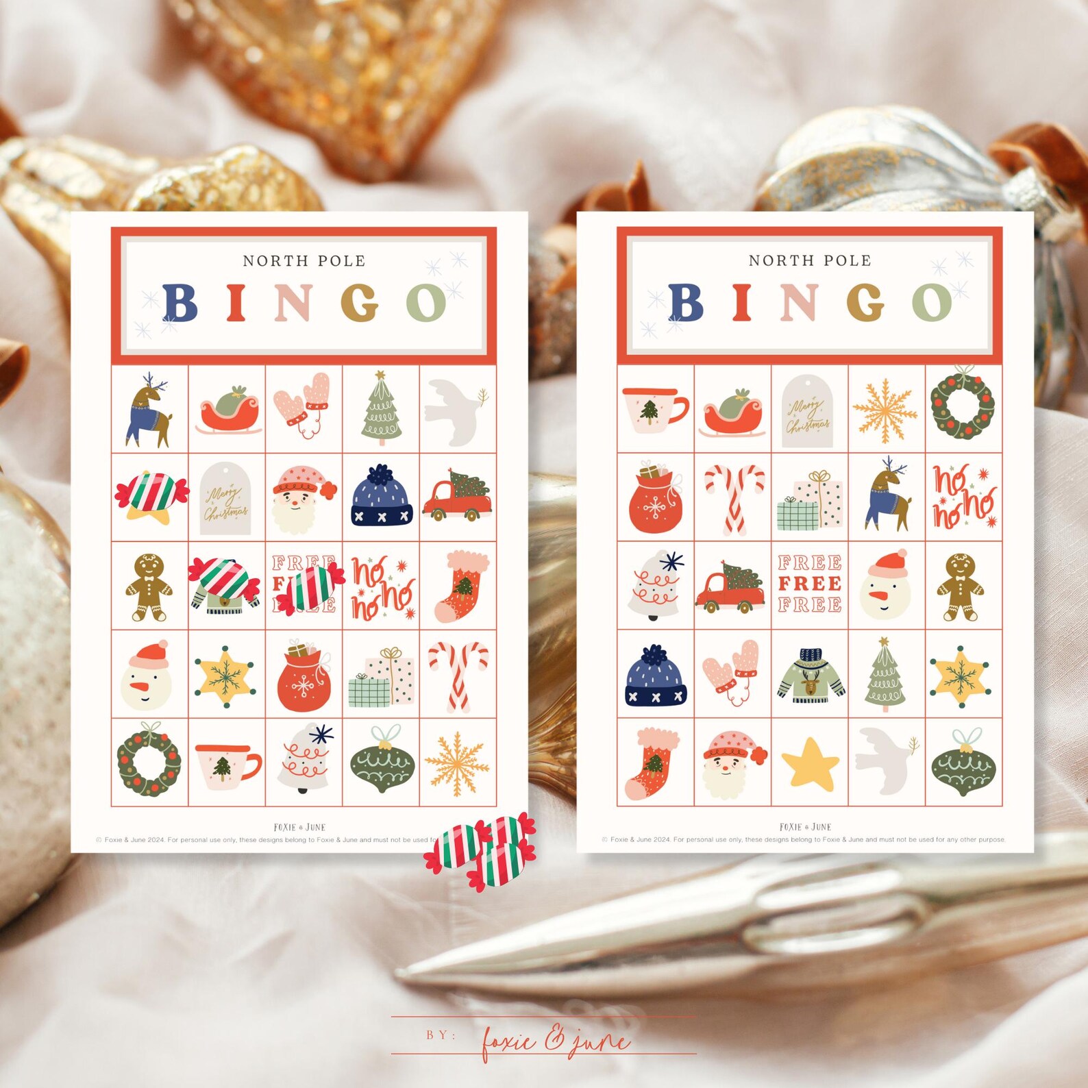 Printable Classroom Christmas Bingo for Kids – Holiday Bingo Cards for ...