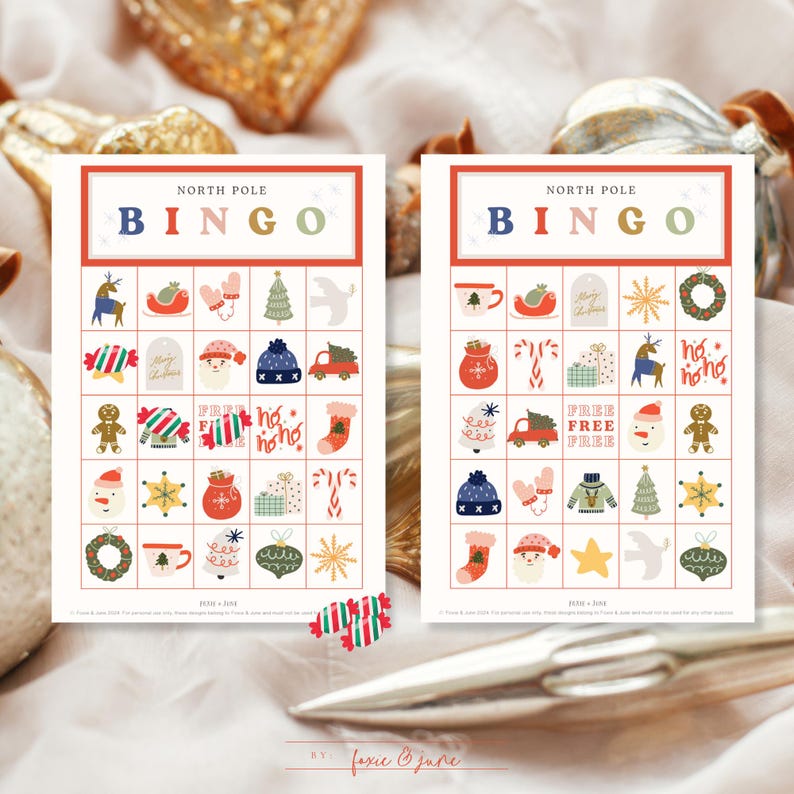 Printable Classroom Christmas Bingo for Kids – Holiday Bingo Cards for ...