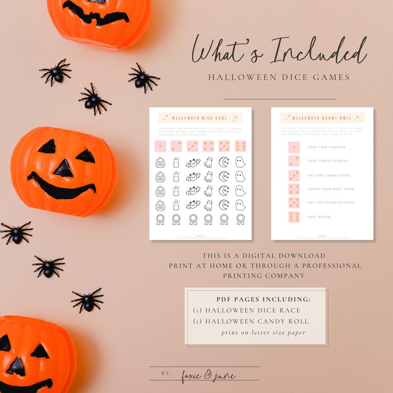 Halloween Dice Games for Kids & Families – Fun, Printable Party ...
