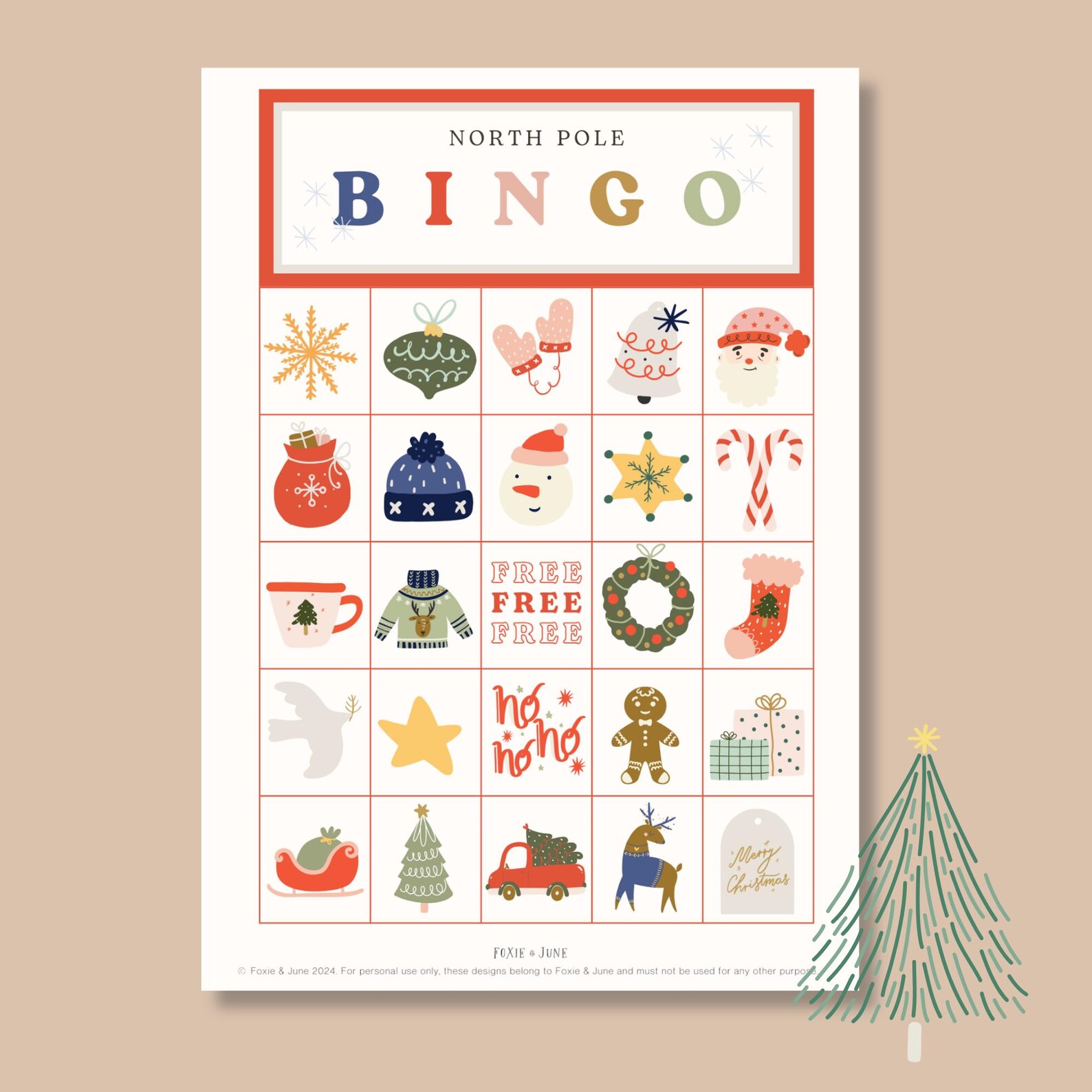 Printable Classroom Christmas Bingo for Kids – Holiday Bingo Cards for ...