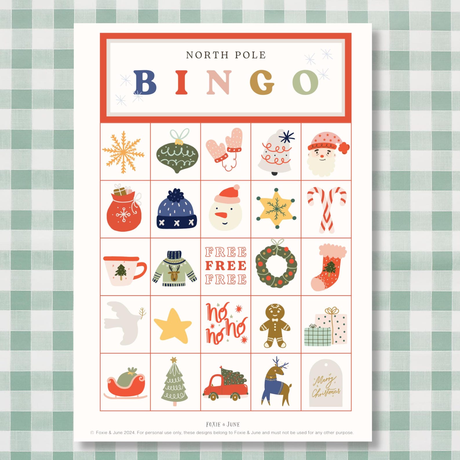 North Pole Festive Bingo Game: Budget Friendly Classroom Activity for ...
