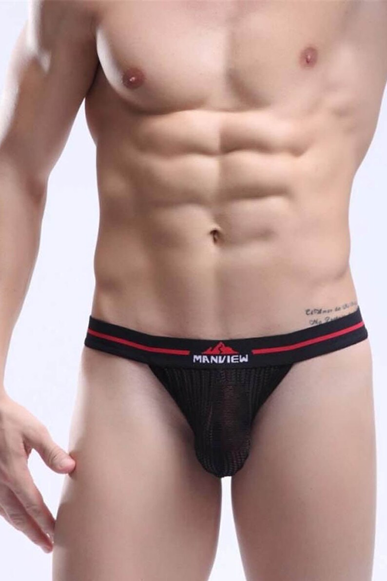 Manview Mesh Pouch Bikini Low Rise Underwear - Etsy