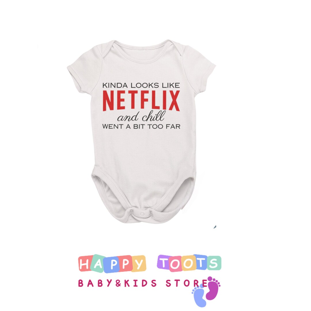 Funny Netflix and Chill Baby Onesie &toddler Shirt,netflix and Chill ...