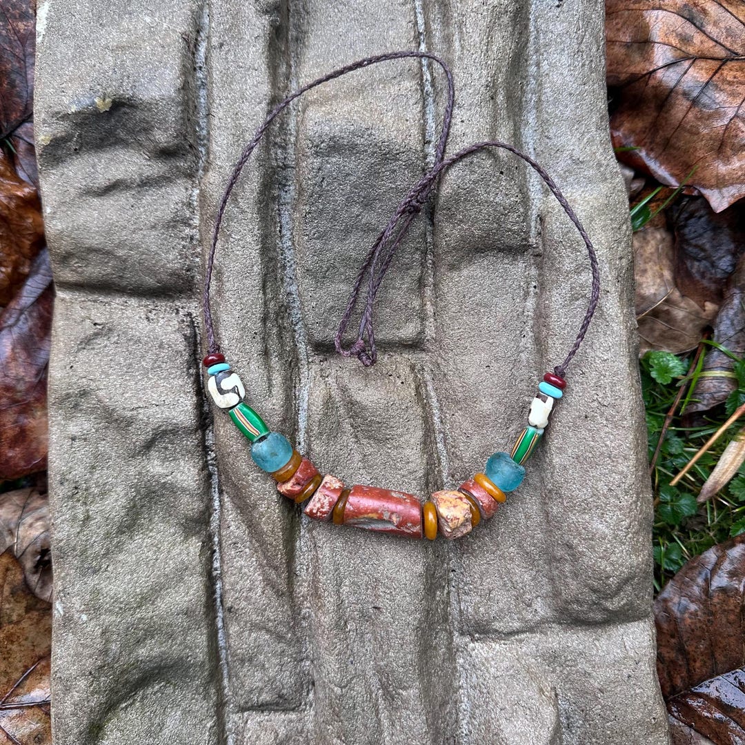 Earth Elements Antique Pipestone Necklace - Etsy