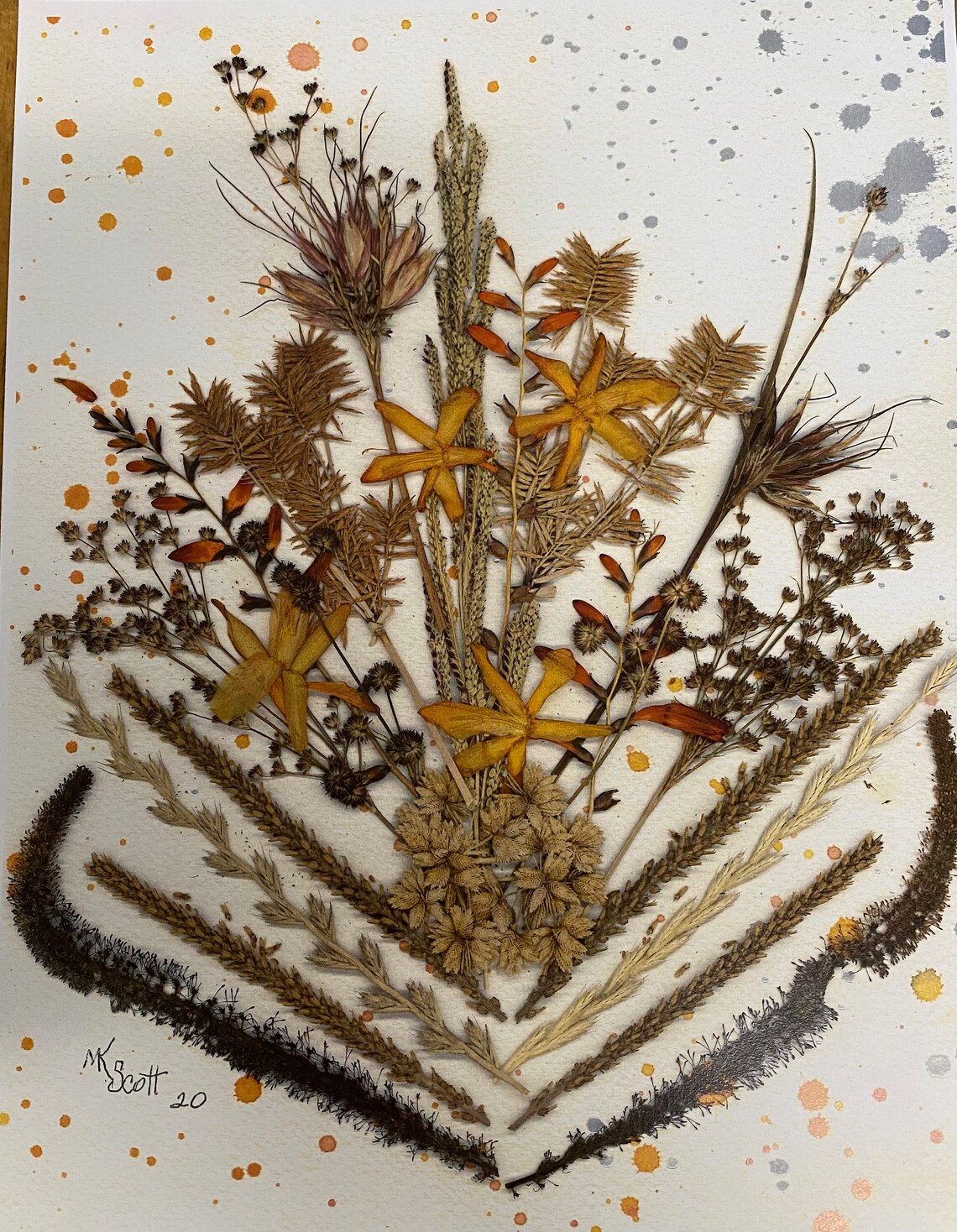 Bouquet 1 Pressed Flower Print - Etsy