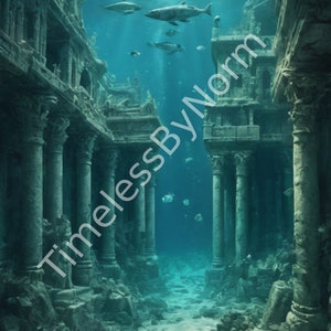 Atlantis Revealed: the Lost City Digital Art Print - Etsy