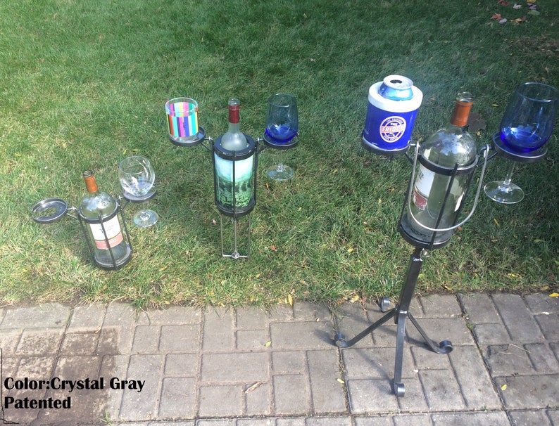 2-glass Single Bottle Outdoor Wine Holder - Etsy