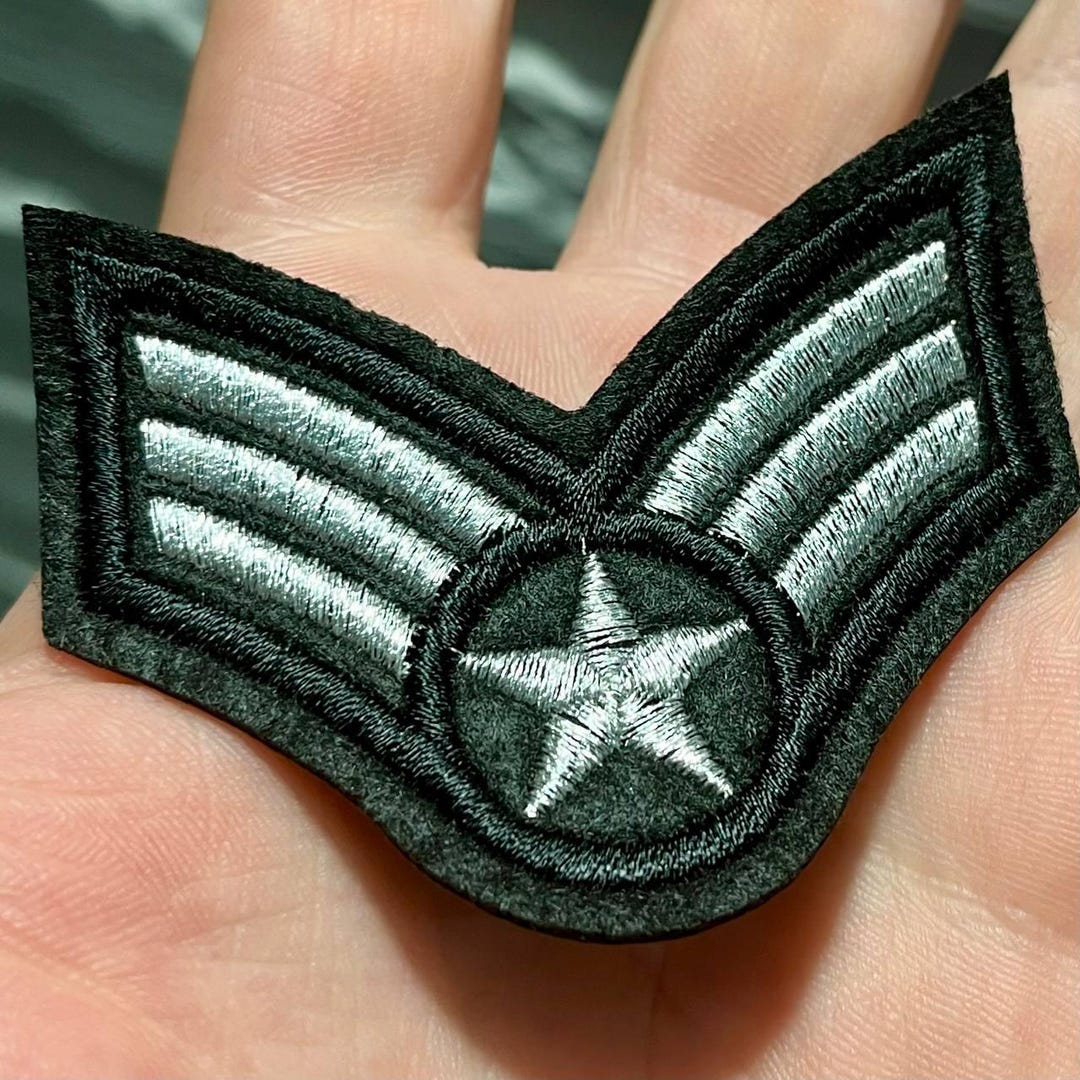 Tactical Star Patch | Embroidered Adhesive Badge | Military Stick-on ...
